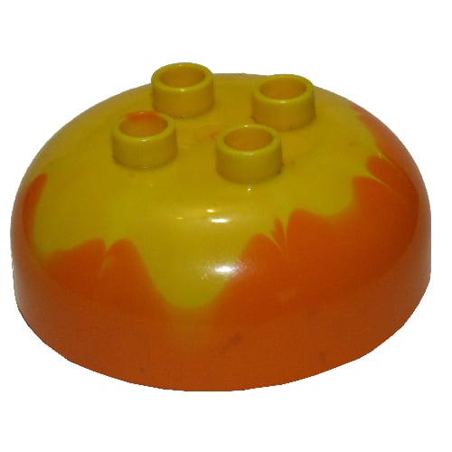 LEGO PART 98220pat0007 Duplo Brick Round 4 x 4 Dome Top with 2 x 2 ...