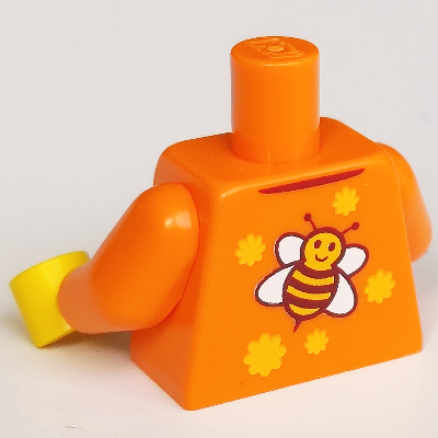 LEGO PART 973c34h01pr9998 Torso, Bees, Bright Orange Spots (Honey ...