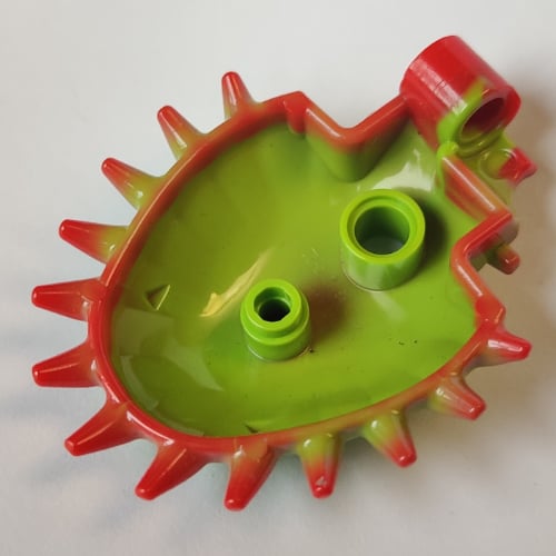 LEGO PART 29112pat0001 Plant, Venus Flytrap Shell 5 x 6 - with Red Leaf ...