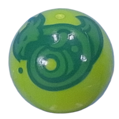 LEGO PART 32474pr1036 Technic Ball Joint with Green/Dark Green Dragon ...