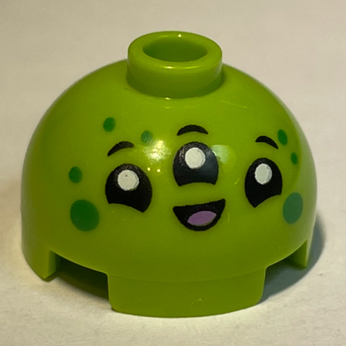 LEGO PART 3262pr1034 Brick Round 2 x 2 Dome Top, Vented Stud with 3 ...