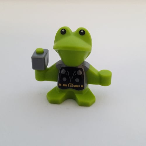 LEGO PART 79710pr0001 Animal, Frog with Silver Hammer, Black Torso ...