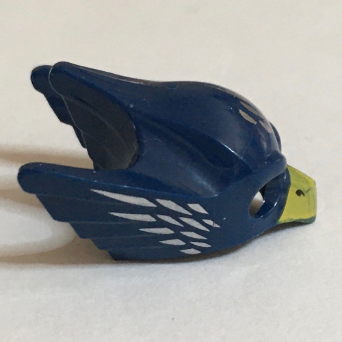 LEGO PART 12549pr0002 Mask Bird (Eagle) with Yellow Beak and Silver ...