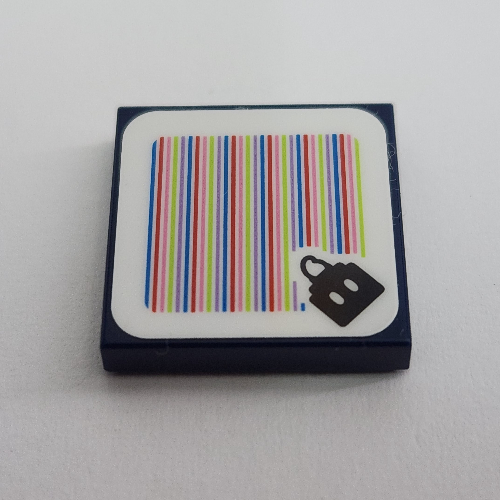 LEGO PART 3068bpr9682 Tile 2 x 2 with Bob-omb and Barcode Print ...