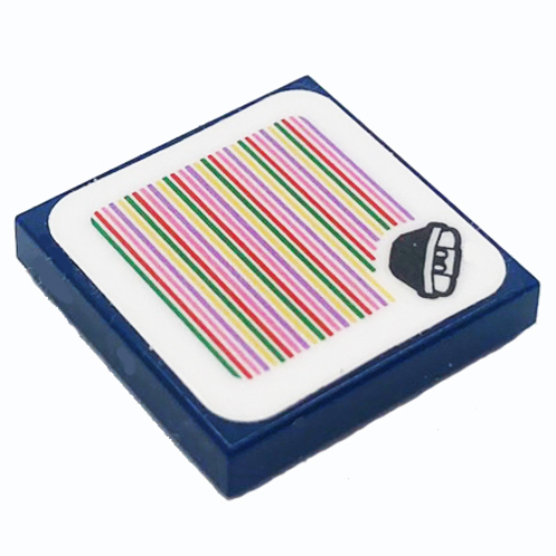 LEGO PART 3068bpr9967 Tile 2 x 2 with Buzzy Beetle and Barcode Print ...