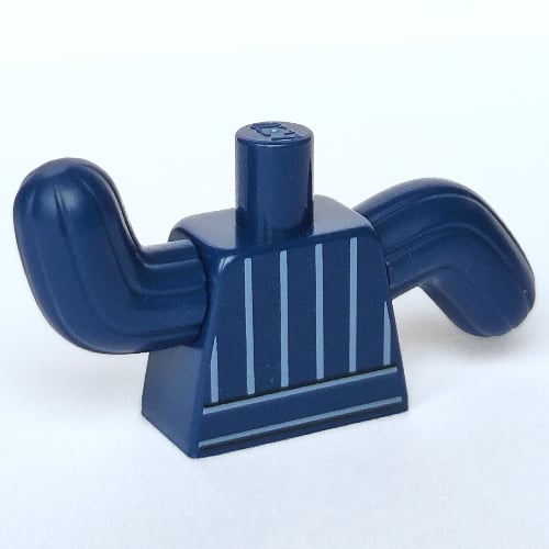 LEGO PART 35817pr6359 Torso, Rounded Arms, Padded Shirt with Police ...