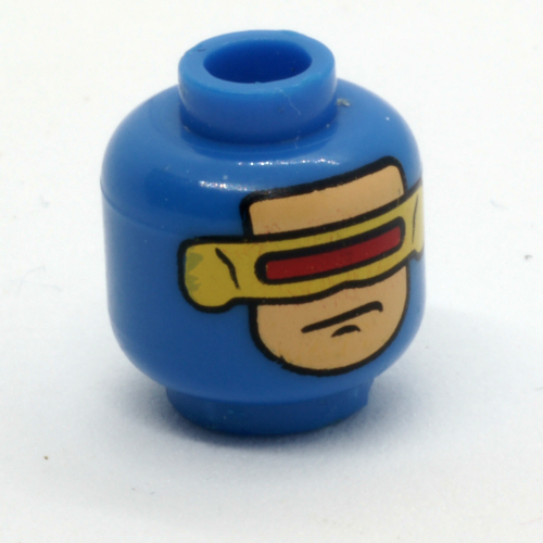 LEGO PART 3626cpr1506 Minifig Head Cyclops, Mask with Red and Gold ...