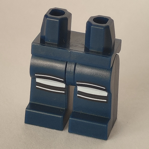LEGO PART 970c05pr0214 Hips and Dark Blue Legs with White Kneepads ...
