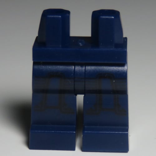 LEGO PART 970c05pr0998 Hips and Dark Blue Legs with Black Armour Print ...