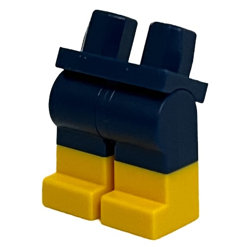 LEGO PART 970c05pat01 Hips with Dark Blue Legs and Yellow Boots Pattern ...