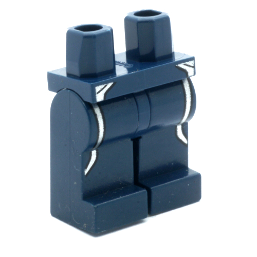LEGO PART 970c05pr0540 Hips and Dark Blue Legs with Silver Lining Print ...