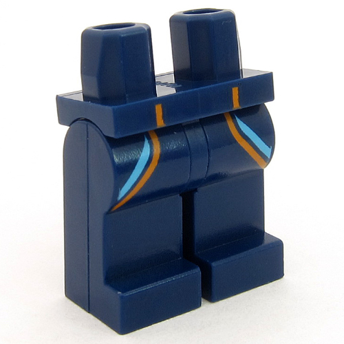 LEGO PART 970c05pr2479 Hips and Dark Blue Legs with Medium Azure/Orange ...