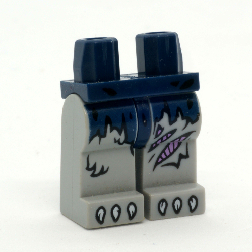LEGO PART 970c14pr0675 Hips and Light Bluish Gray Legs with Dark Blue ...