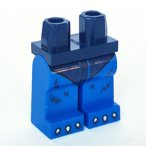 LEGO PART 970c28pr0012 Hips and Blue Legs with Dark Blue Leotard, Fur ...