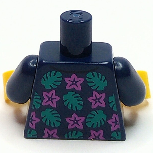 LEGO PART 973c05h01pr6613 Torso, Hawaiian Shirt, Dark Pink Stars, Sand ...