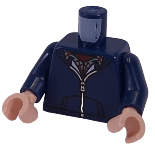 LEGO PART 973c05h02pr6782 Torso Jacket, Silver Zipper, Dark Green/Dark ...