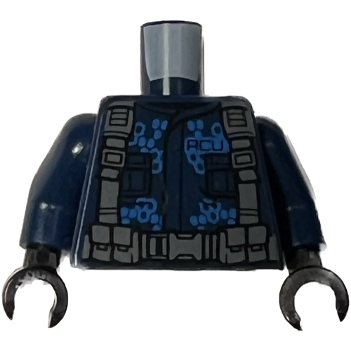 LEGO PART 973c05h03pr3060 Torso Jacket, 'ACU', Pockets, Straps, Utility ...