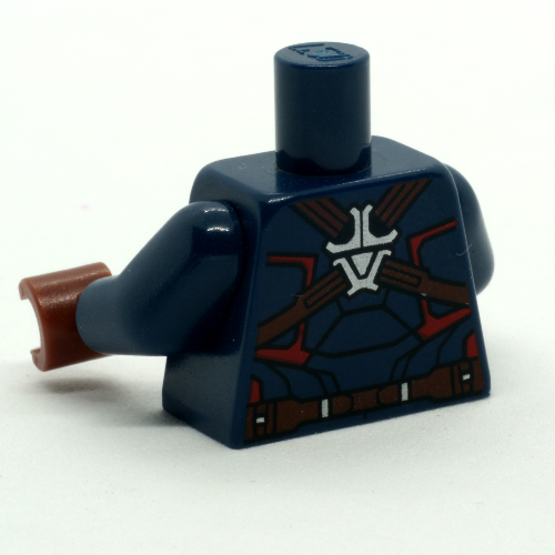 LEGO PART 973c05h19pr2985 Torso Armor with Silver Star on Chest and Red ...