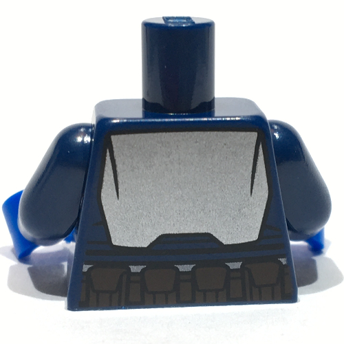 LEGO PART 973c05h28pr6749 Torso, Light Bluish Grey Chest Plates, Red ...