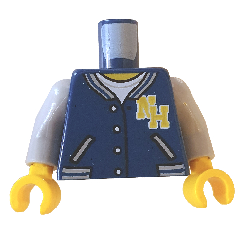 LEGO PART 973c14h01pr4371 Torso Letterman Jacket with "NH" Logo ...
