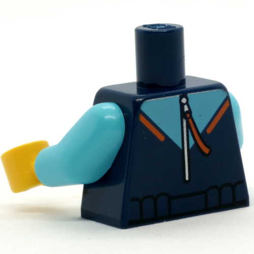 LEGO PART 973c42h01pr6594 Torso, Wet Suit, Orange Stripes, Belt ...