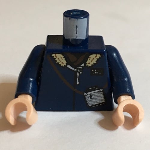 LEGO PART 973c05h02pr1142 Torso Jacket with Collar and Monocular Print ...