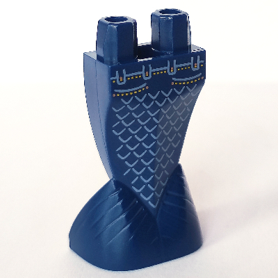 LEGO PART 51345pr0005 Tail, Merman / Mermaid with Sand Blue Scales and ...