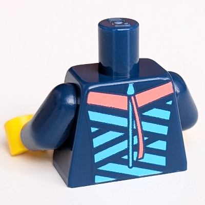 LEGO PART 973c05h01pr9998 Torso Wetsuit with Coral and Bright Light ...