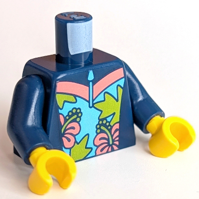 LEGO PART 973c05h01pr9998 Torso Wetsuit with Coral and Bright Light ...