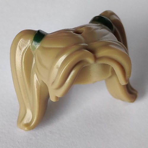 LEGO PART 20596pr0001 Hair Pigtails High, Long Bangs, Hole on Top, Hair ...