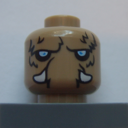 LEGO PART 3626cpr1457 Minifig Head Mungus, Dual Sided, Mammoth Fur ...