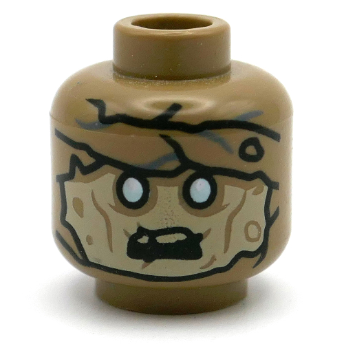 LEGO PART 3626cpr3804 Minifig Head Mummy, Dark Tan Bandages, Tan Face ...
