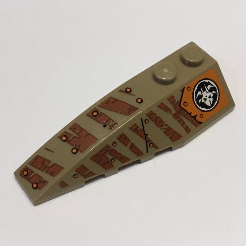 LEGO PART 41748 Wedge Curved 6 x 2 Left, Inner Ridges | Rebrickable ...