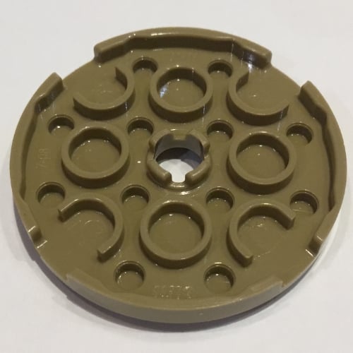 LEGO PART 60474 Plate Round 4 x 4 with Pin Hole | Rebrickable - Build ...
