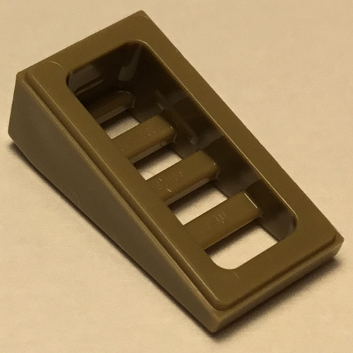 LEGO PART 61409 Slope 18° 2 x 1 x 2/3 with 4 Slots / Grate ...