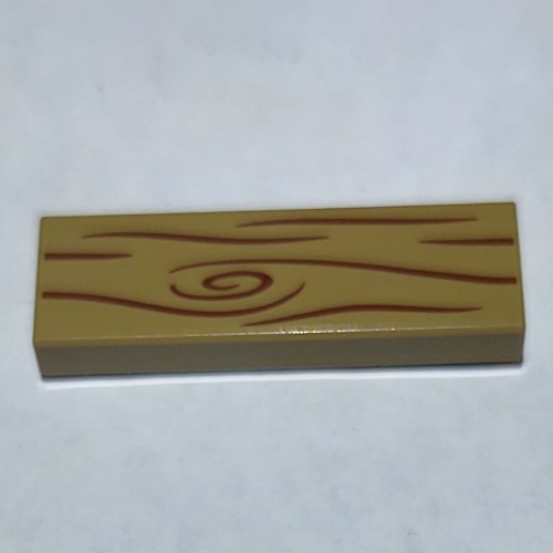 LEGO PART 63864pr0012 Tile 1 x 3 with Wood Grain print | Rebrickable ...