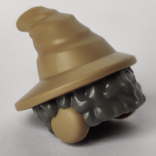 LEGO PART 68515pr0001 Hair and Hat, Floppy Witch Hat with Dark Bluish ...