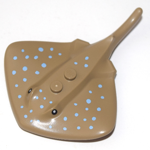 LEGO PART 67337pr0001 Animal, Stingray with Medium Blue Spots, Black ...