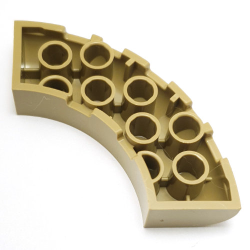 LEGO PART 7033 Brick Round Corner 5 x 5 x 1 Curved, Bottom Cut Outs, No ...