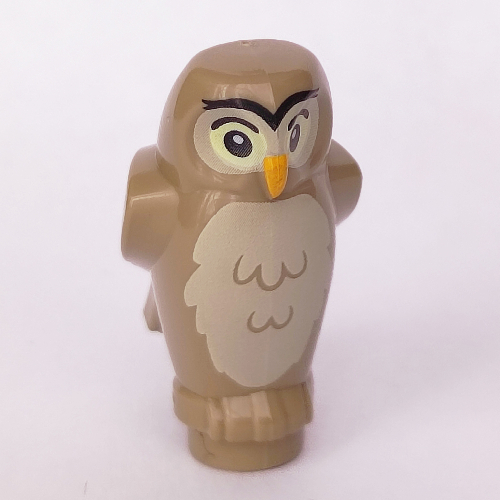LEGO PART 92084pr0017 Animal, Bird, Owl Small, Angular Features with ...