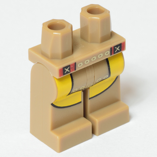 LEGO PART 970c11pr0248 Hips and Dark Tan Legs with Loincloth and ...