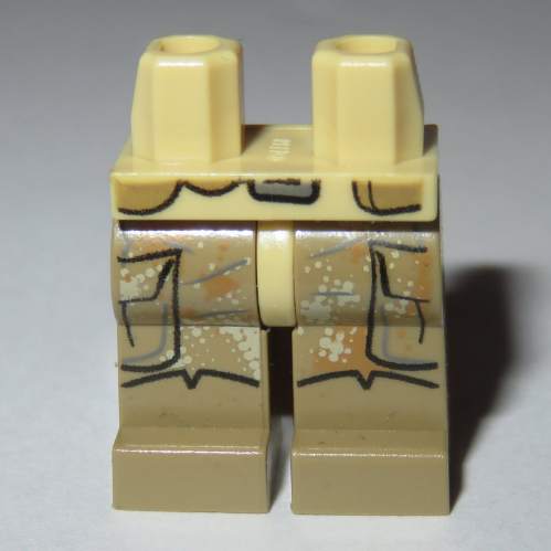 LEGO PART 970c11pr1013 Hips and Dark Tan Legs with Pockets, Camouflage ...