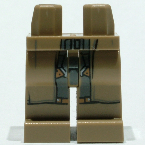 LEGO PART 970c11pr1563 Hips and Dark Tan Legs with Belts, Coat ...