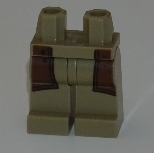 LEGO PART 970c11pr1745 Hips and Dark Tan Legs with Reddish Brown ...