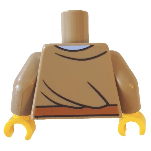 LEGO PART 973c11h01pr2322 Torso Robe with Dark Orange Belt over Bright ...
