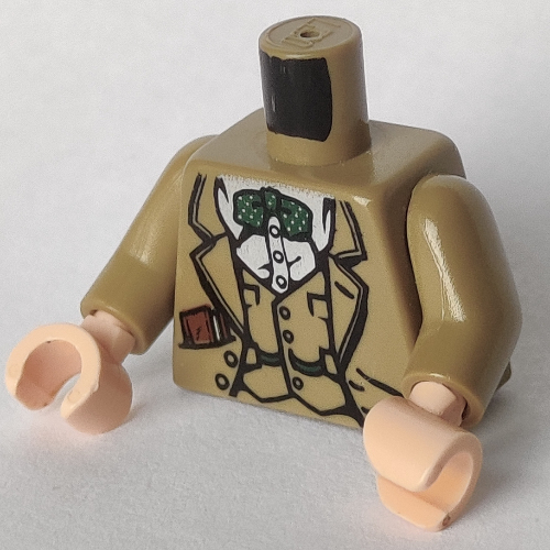 LEGO PART 973c11h02pr1369 Torso Jacket with Waistcoat, Green Bow Tie ...