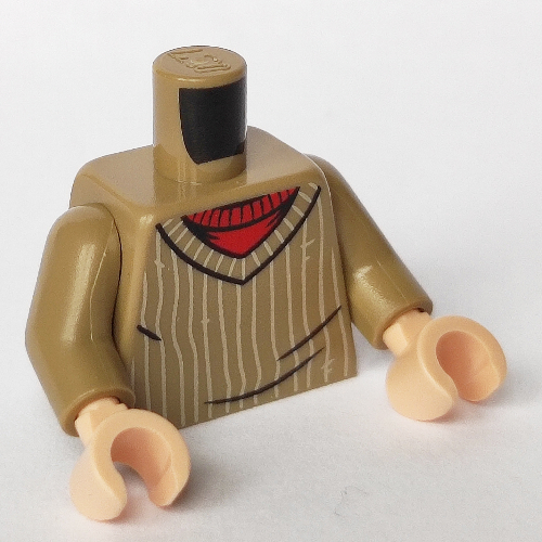 LEGO PART 973c11h02pr4442 Torso Sweater with Vertical White Stripes ...