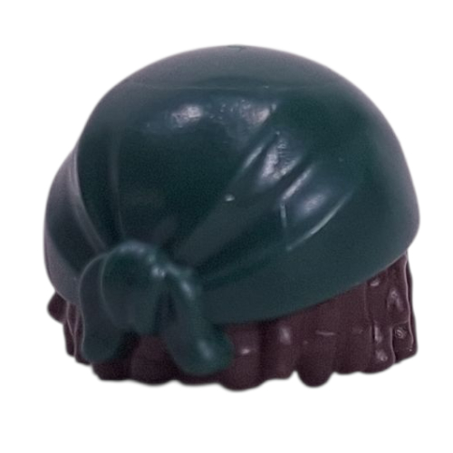 LEGO PART 112428pat0001 Bandana with Dark Brown Dreadlocks Pattern ...