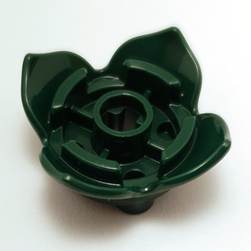 LEGO PART 15469 Plant, Leaves, Round 2 x 2 x 2/3 with + Axle Hole and 4 ...