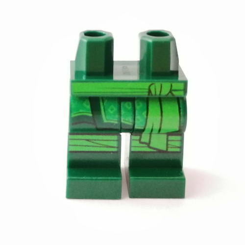 LEGO PART 970c35pr9925 Hips and Dark Green Legs with Bright Green ...